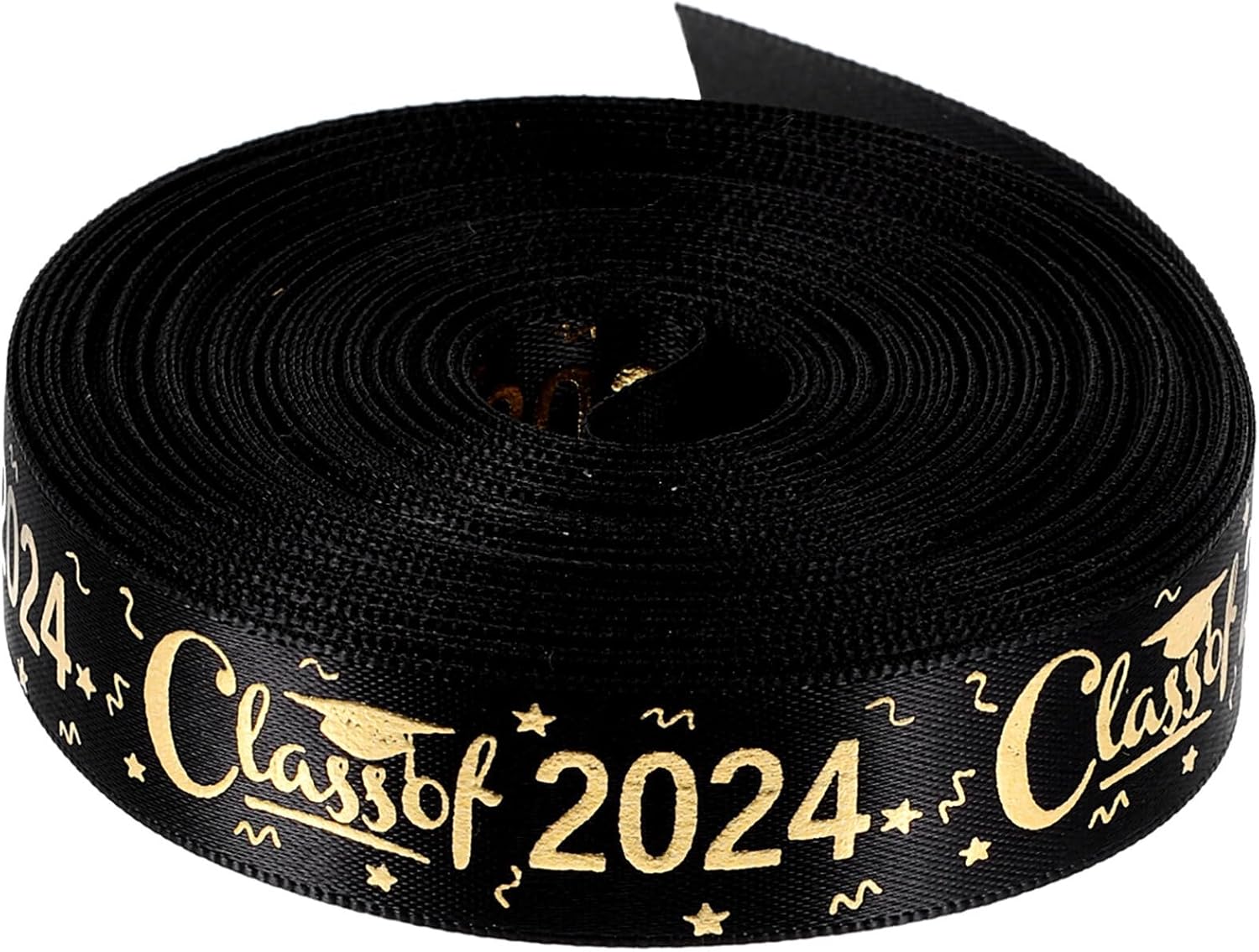 Amazon.com: Graduation Ribbons, 1 Roll Class of 2024 Ribbons Congrats ...