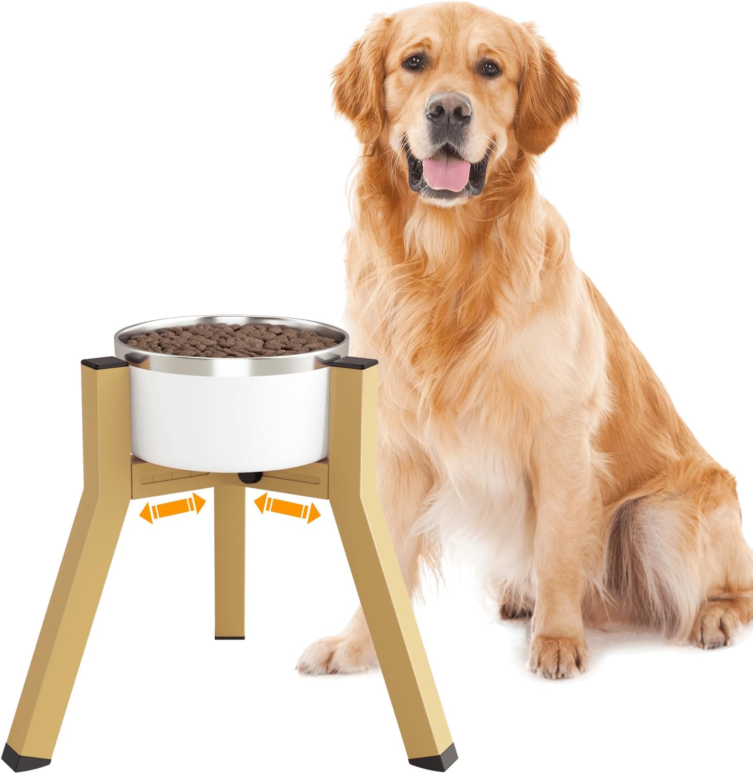 Pet Supplies : TIDANT Dog Bowl Stand for Medium Large Dogs, Adjustable ...