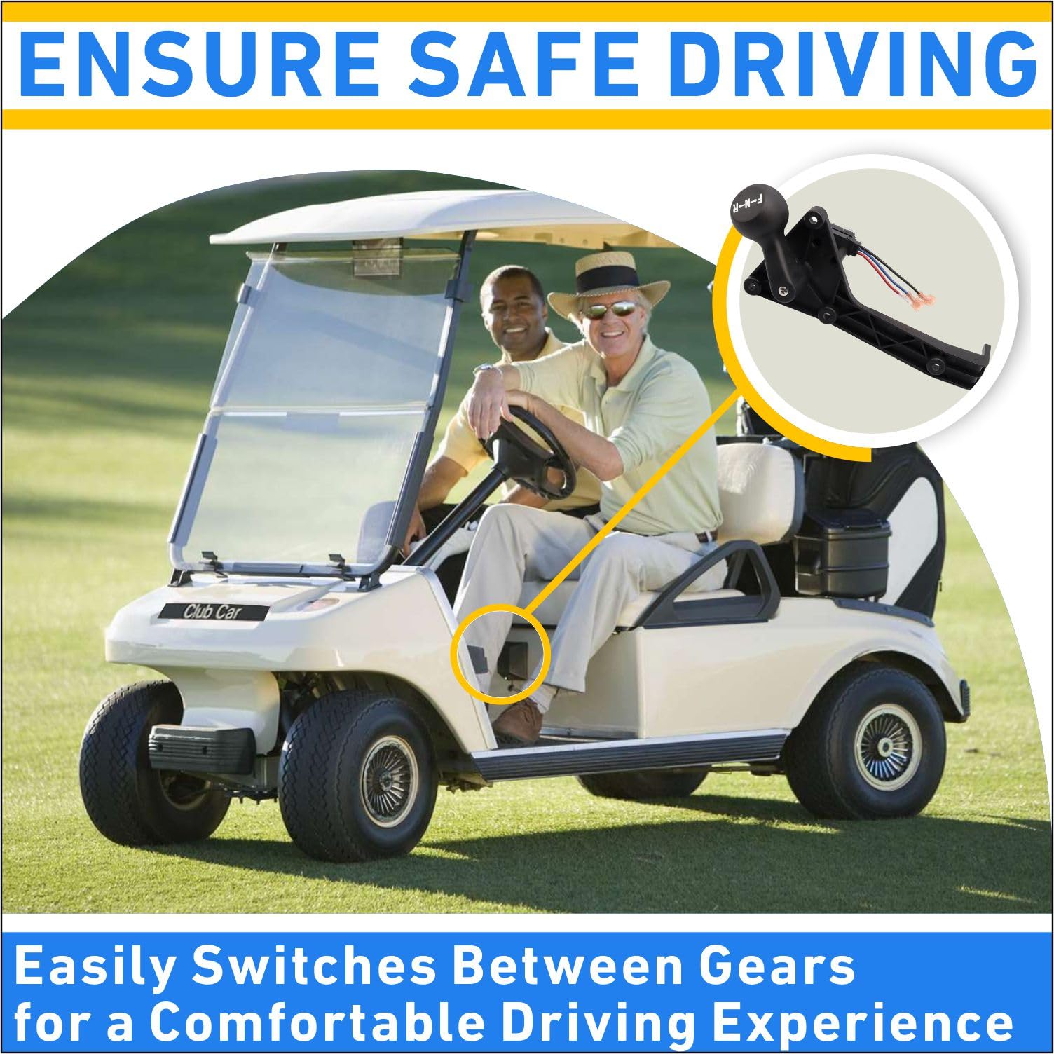 Snapklik.com : FIXHAWK Club Car Forward And Reverse Shifter Assembly Kit