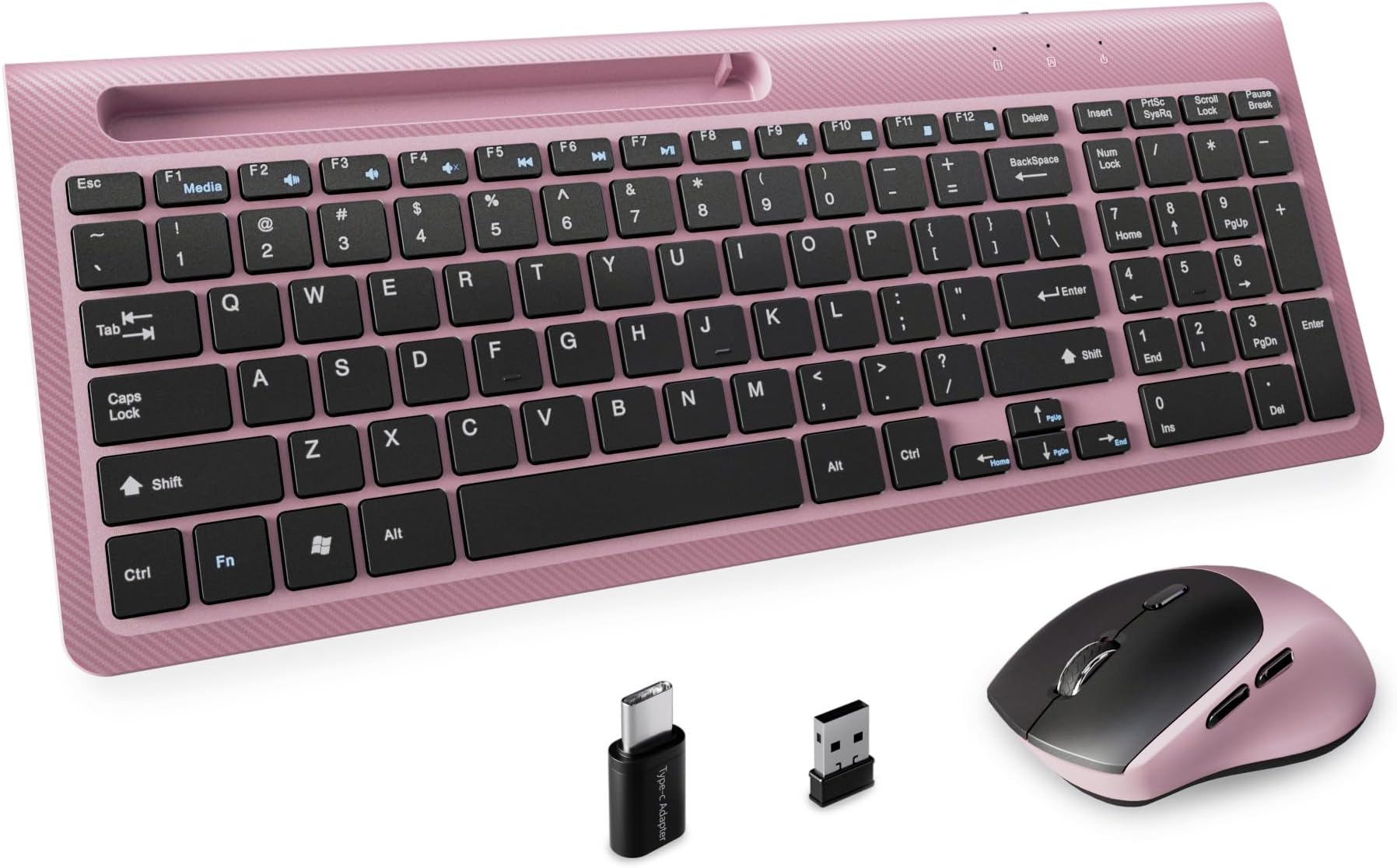 Amazon.com: Wireless Keyboard Mouse Combo - 2.4Ghz Compact Quiet Keyboard and Mouse Wireless ...