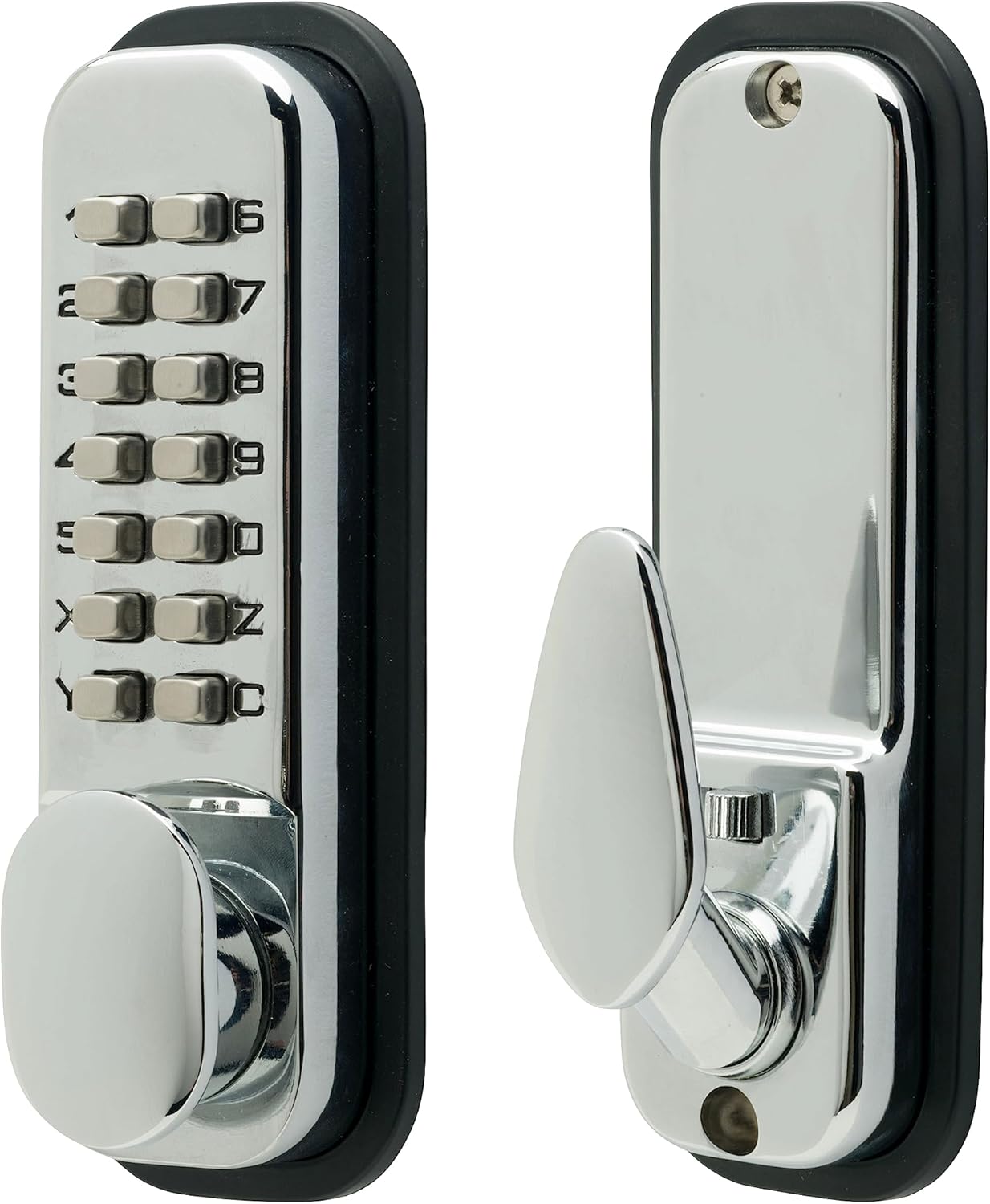 Sterling S2235PCV Polished Push Button Digital Code Door Lock, Chrome ...