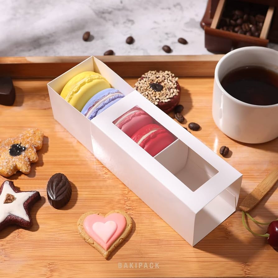 Cajas De Regalo Transparentes Para Macarons
