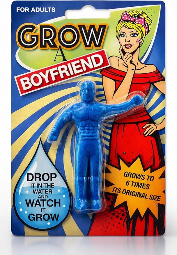 Amazon.com: Vaulted Skulls & Co Grow a Boyfriend Gag Gift | Grow a ...
