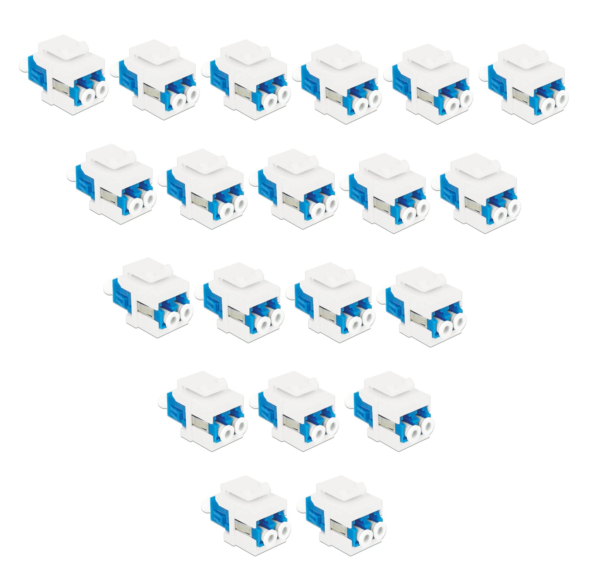 DIYTECH Fiber Optic Keystone Jack – LC Duplex Singlemode Fiber Jack ...