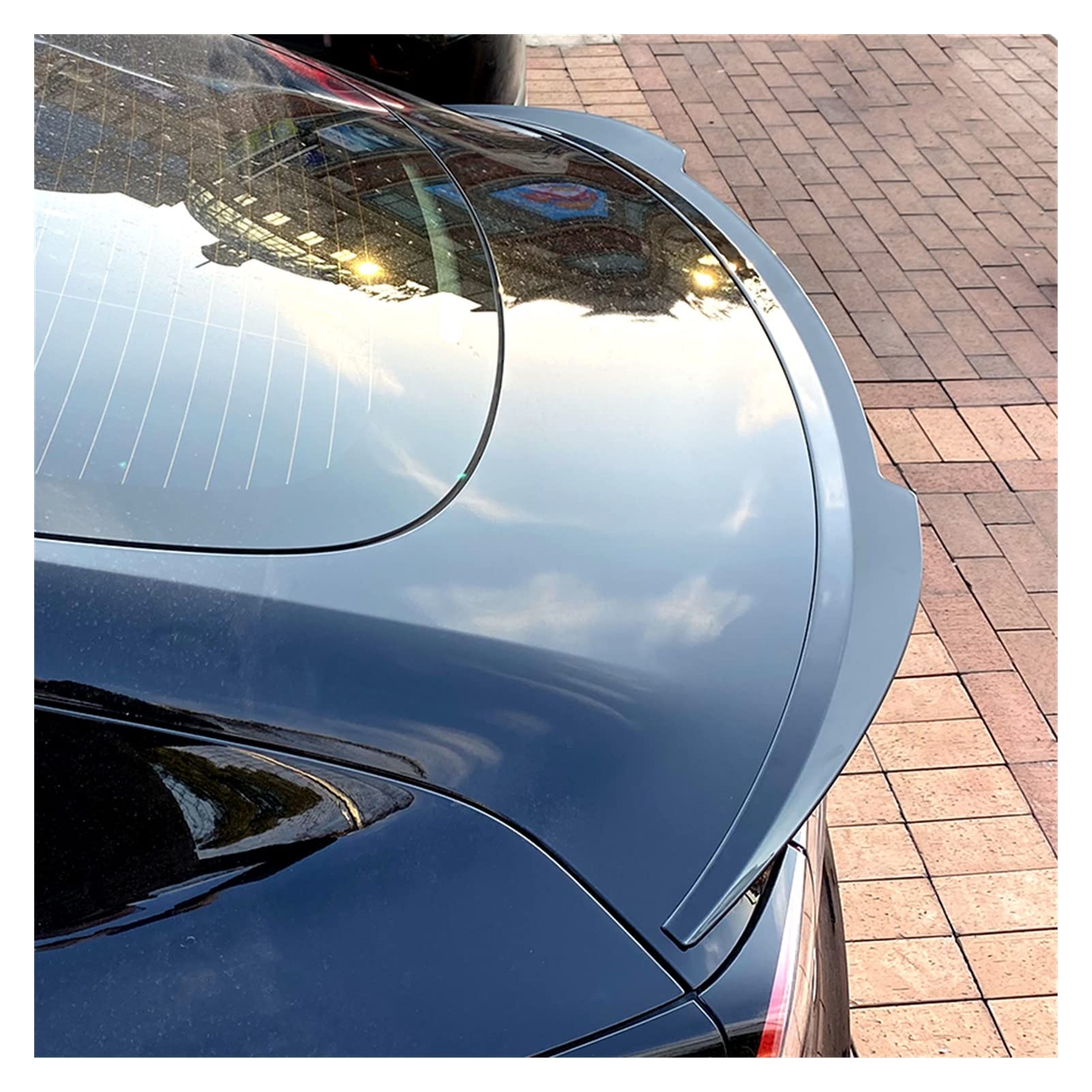 Buy ABS Plastic M-Power MAX Extention Rear Spoiler Custom Body Kit ...