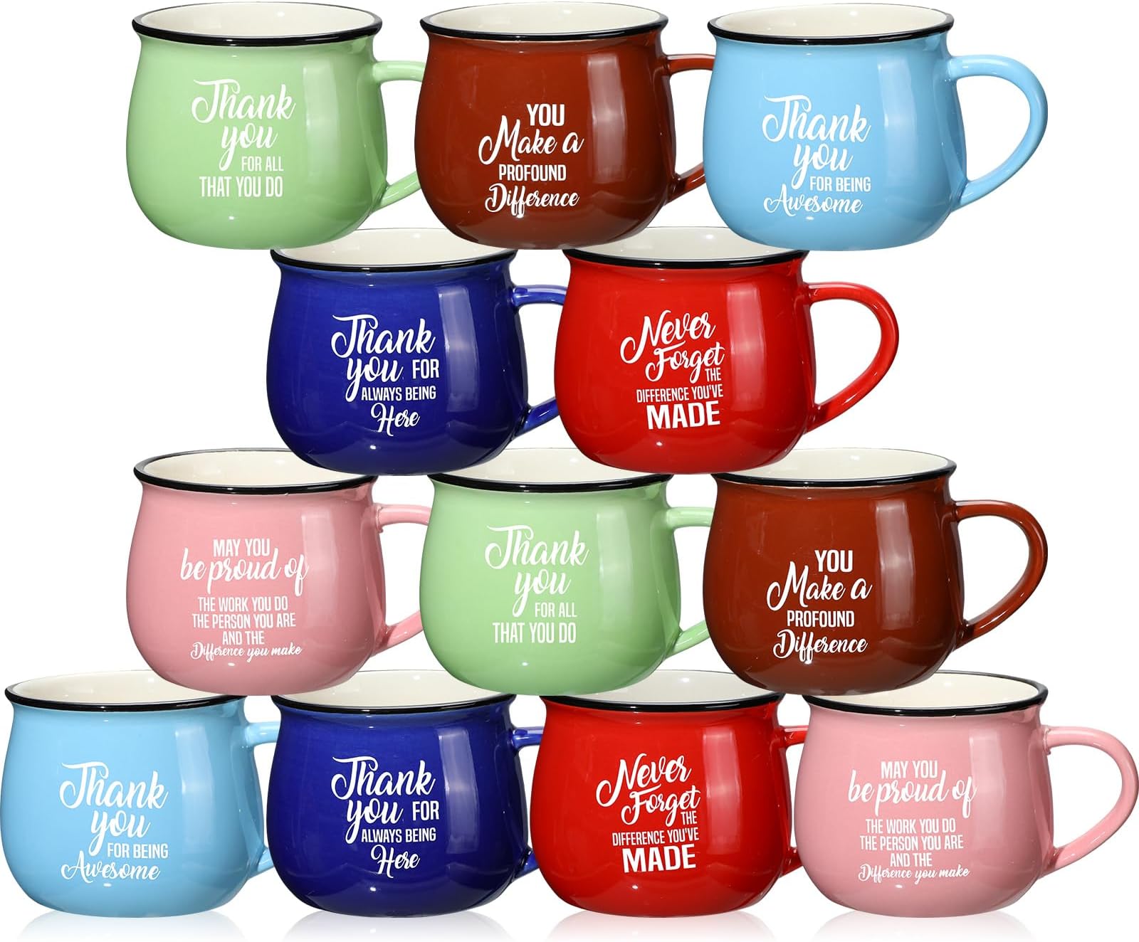 Amazon.com: Sliner 30 Pcs 12 oz Employee Appreciation Gifts Bulk Thank ...