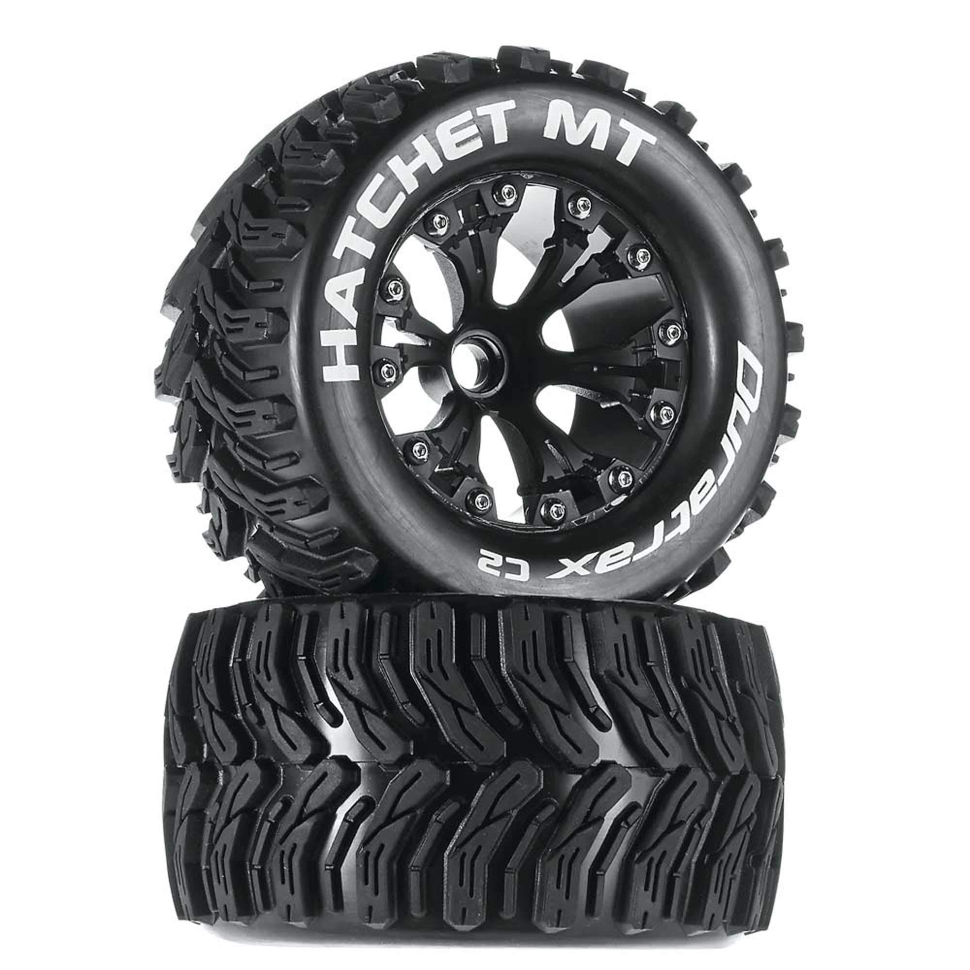 Amazon.com: Duratrax Hatchet MT 2.8 2 Wheel Drive Mounted Front Black 2 ...