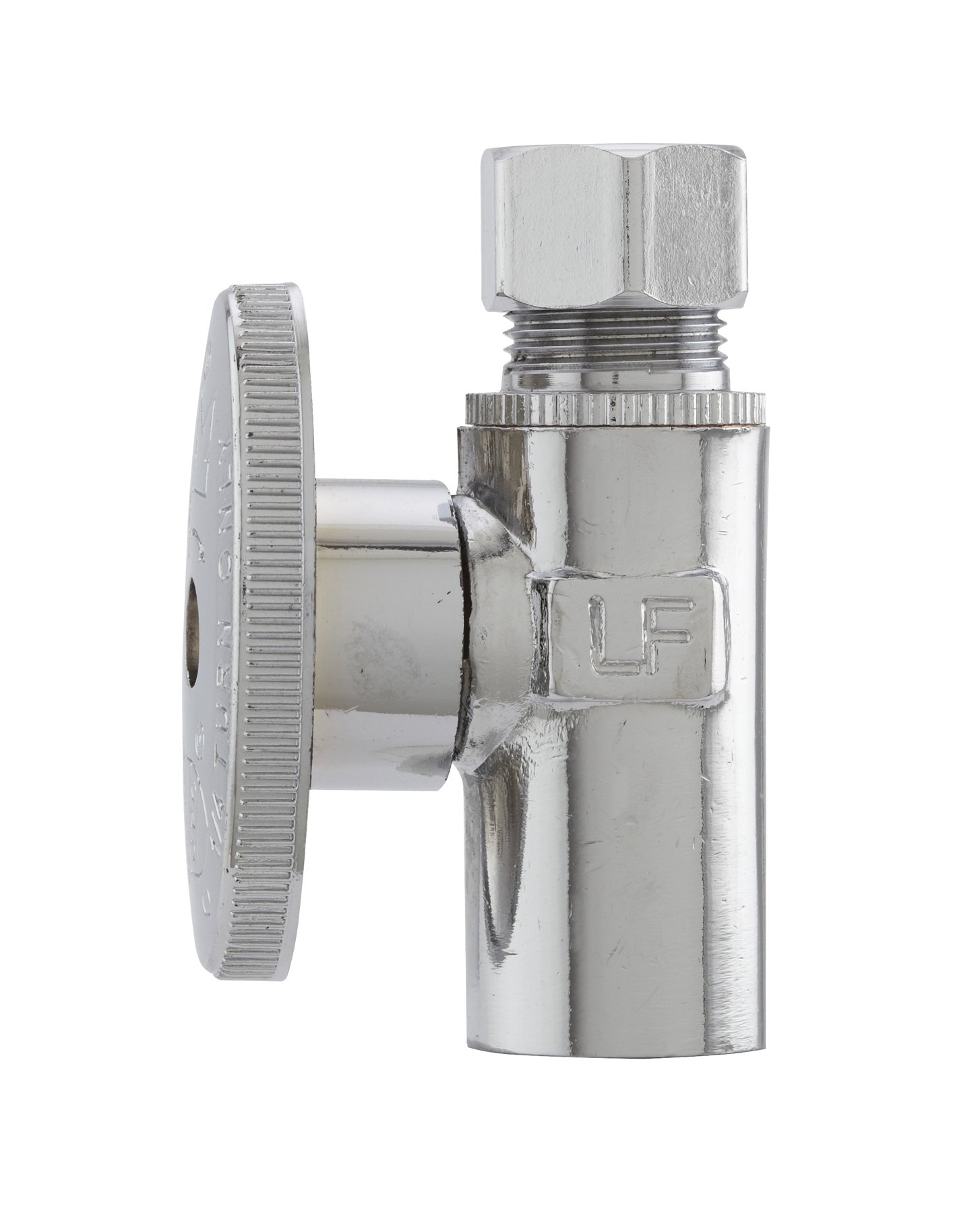 Plumb Pak PP61-1PCLF 1/4 Turn Straight Shut-Off Valve, 1/2 X 1/2 in ...