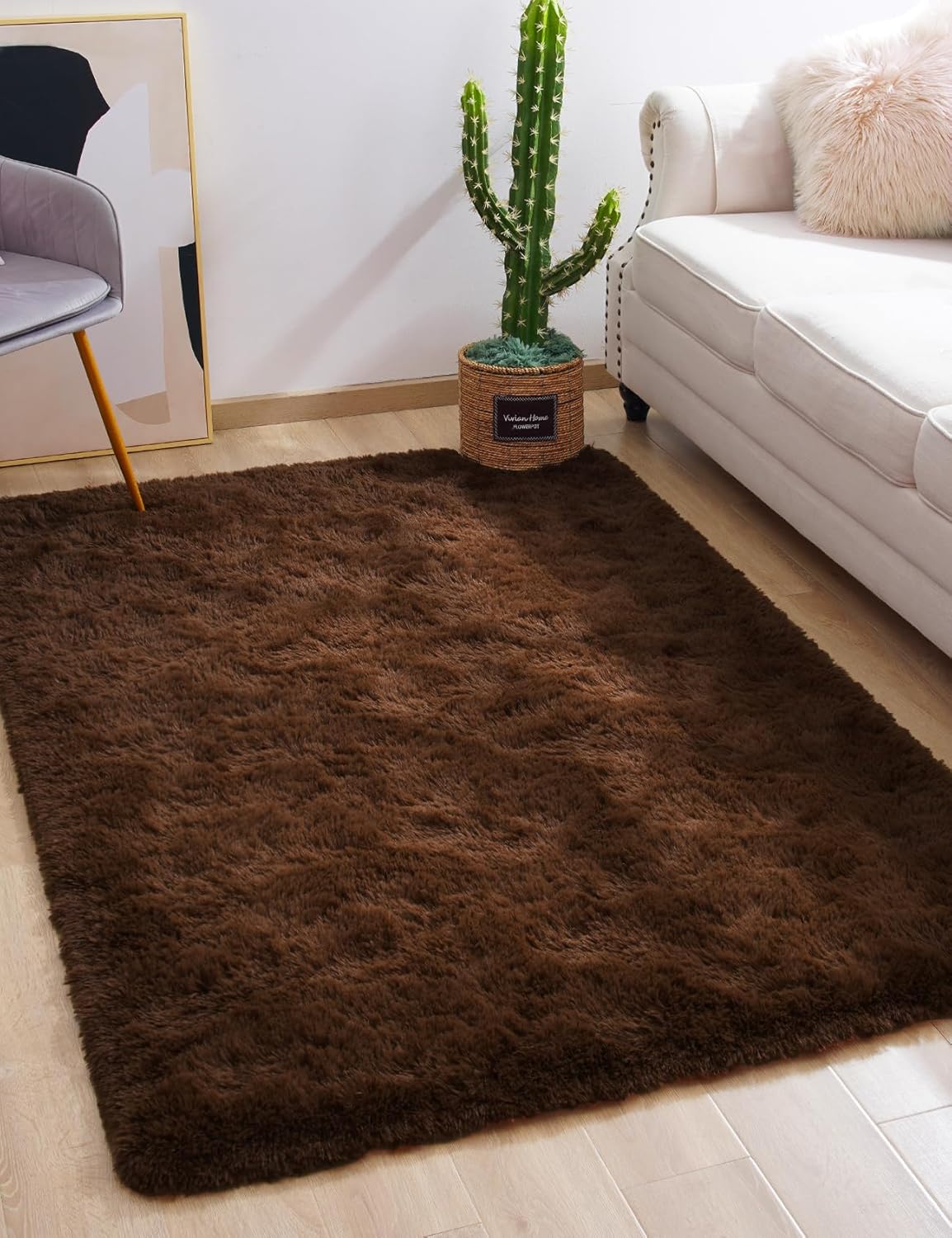 Amazon.com: Macgace Fluffy Area Rugs for Bedroom Decor Aesthetic, 4x6 ...