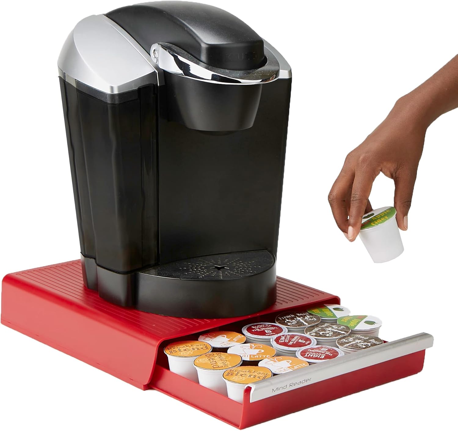 Amazon.com: Mind Reader Single Serve Drawer and Holder, Coffee Station ...