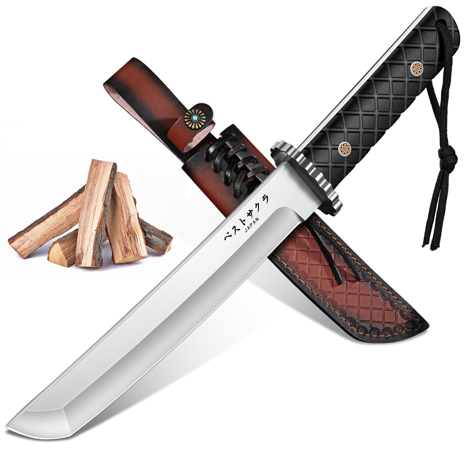 Moontay Fixed Blade Tanto Knife 8 4 With Sheath 5cr13 | Desertcart INDIA