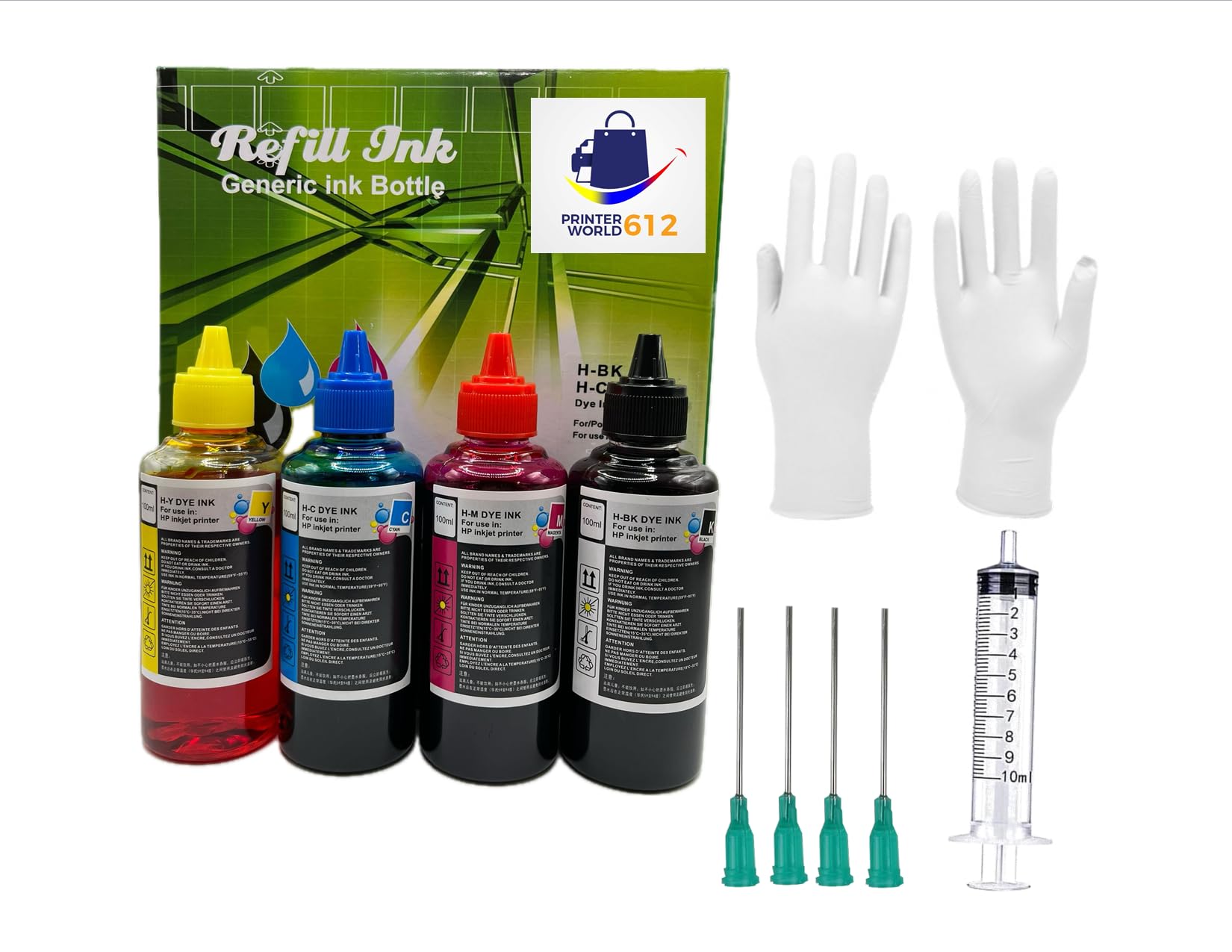 Ink Refill Logo Amazon.com: Universal Dye Ink Refill Kit For HP Epsn