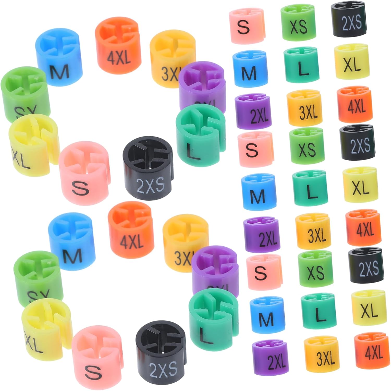 Amazon.com: iplusmile Plastic Hanger Size Markers: 180pcs Clothes ...