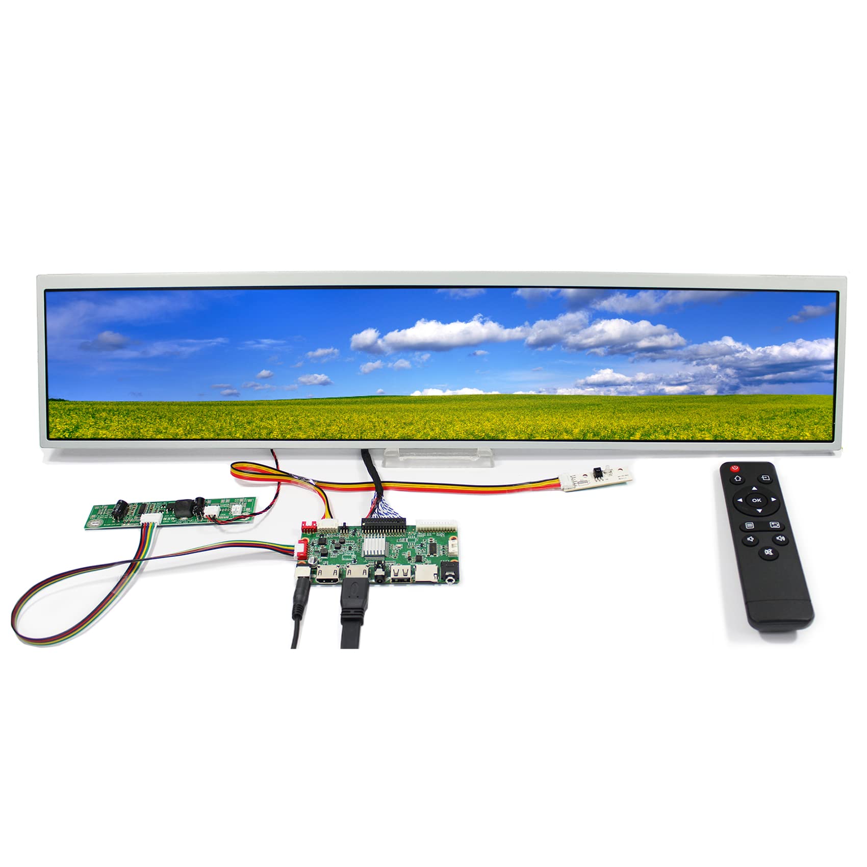 Amazon.co.jp: VSDISPLAY 24インチ 液晶パネル DV240FBM-NB0 解像度1920x360 横長ディスプレイ ...