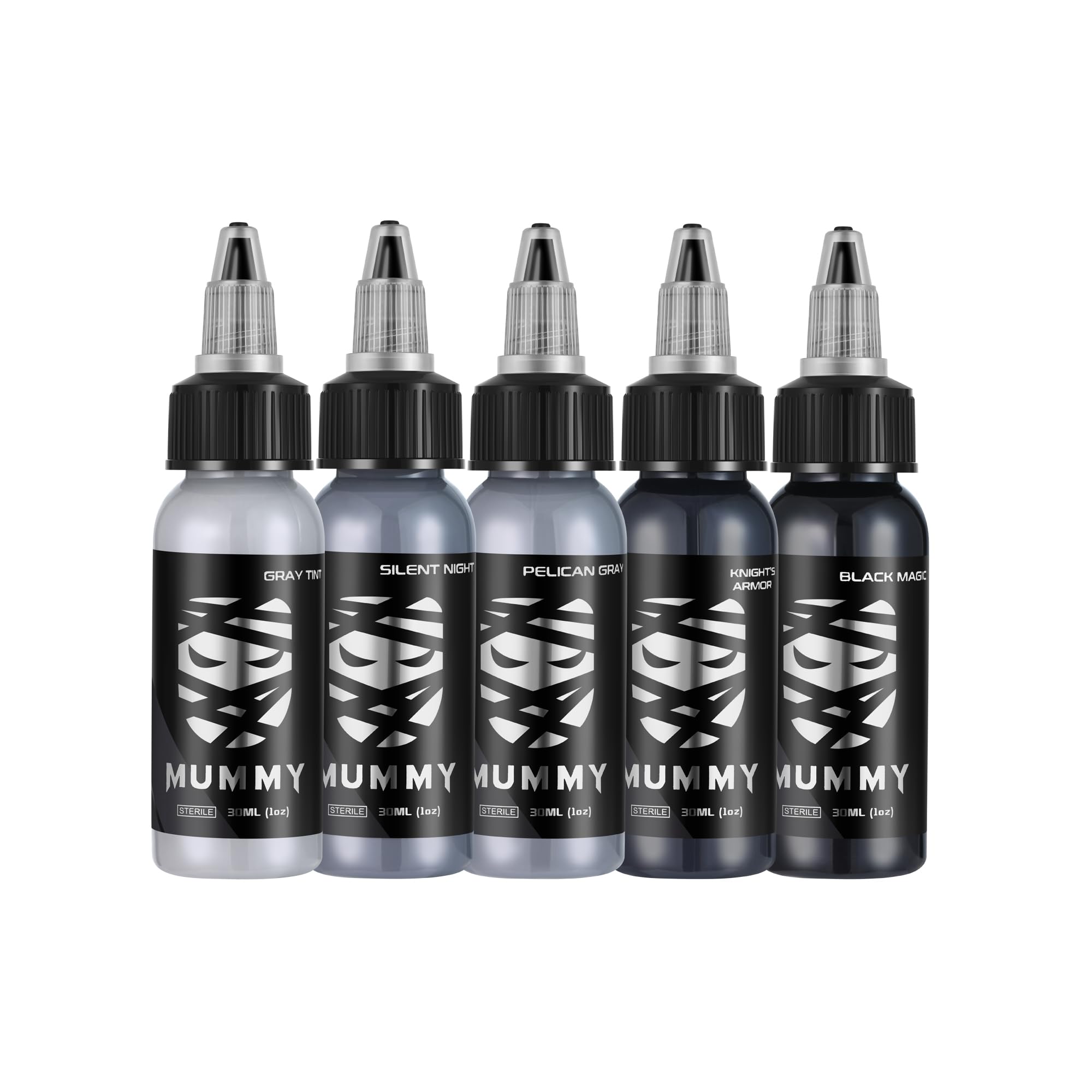 Amazon.com: Mummy Grey Series Tattoo Ink Set,Professional Gray ...