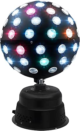 12in Sound Activated Disco Ball Light,360°Rotating Party Dance Lamp for ...
