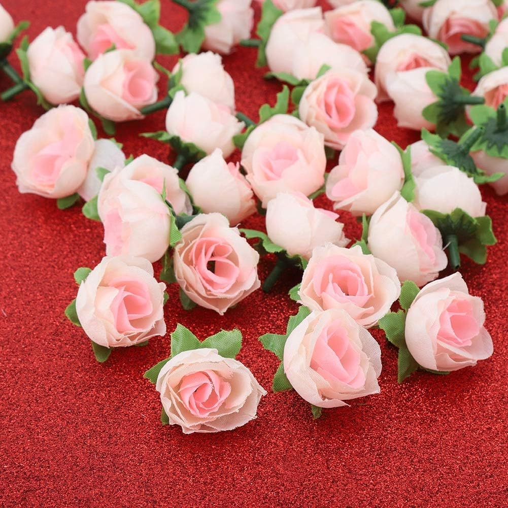 Amazon.com: MOTUZP 50 Pcs Artificial Flower for Crafts Fake FlowerHead ...