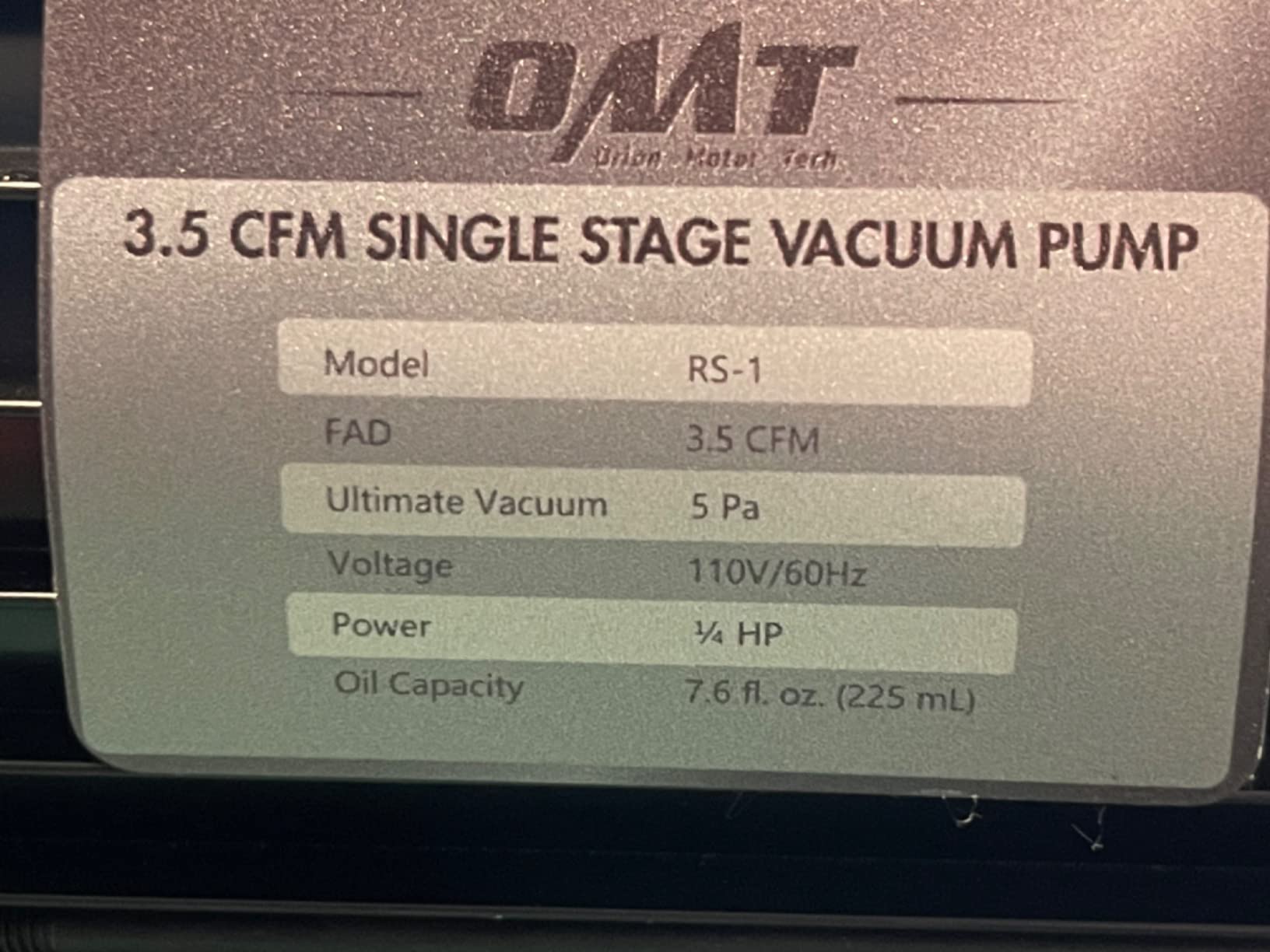 $33/mo - Finance Orion Motor Tech 5 Gallon Vacuum Chamber with Pump ...