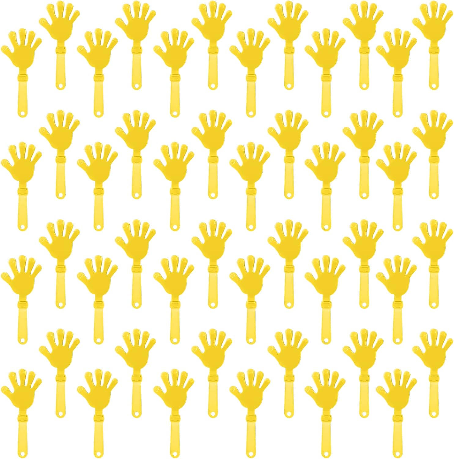 Amazon.com: ZCYSRLQIN 48 Pcs Yellow Hand Clappers 7.5 Inch Clappers ...