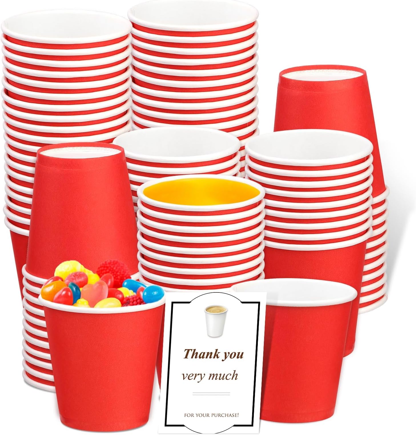 Amazon.com: Art Kups [ 2.5 oz - pack of 100 ] Paper Cups - Small ...