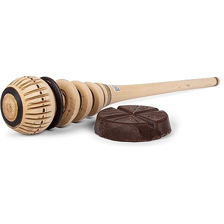 Amazon.com: Wooden Whisk Stirrer Molinillo Mexican Chocolate Cocoa ...