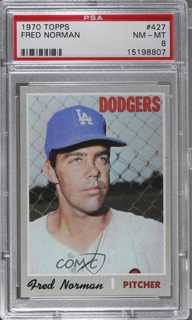 Amazon.com: Fred Norman Graded PSA 8 NM-MT (Baseball Card) 1970 Topps ...