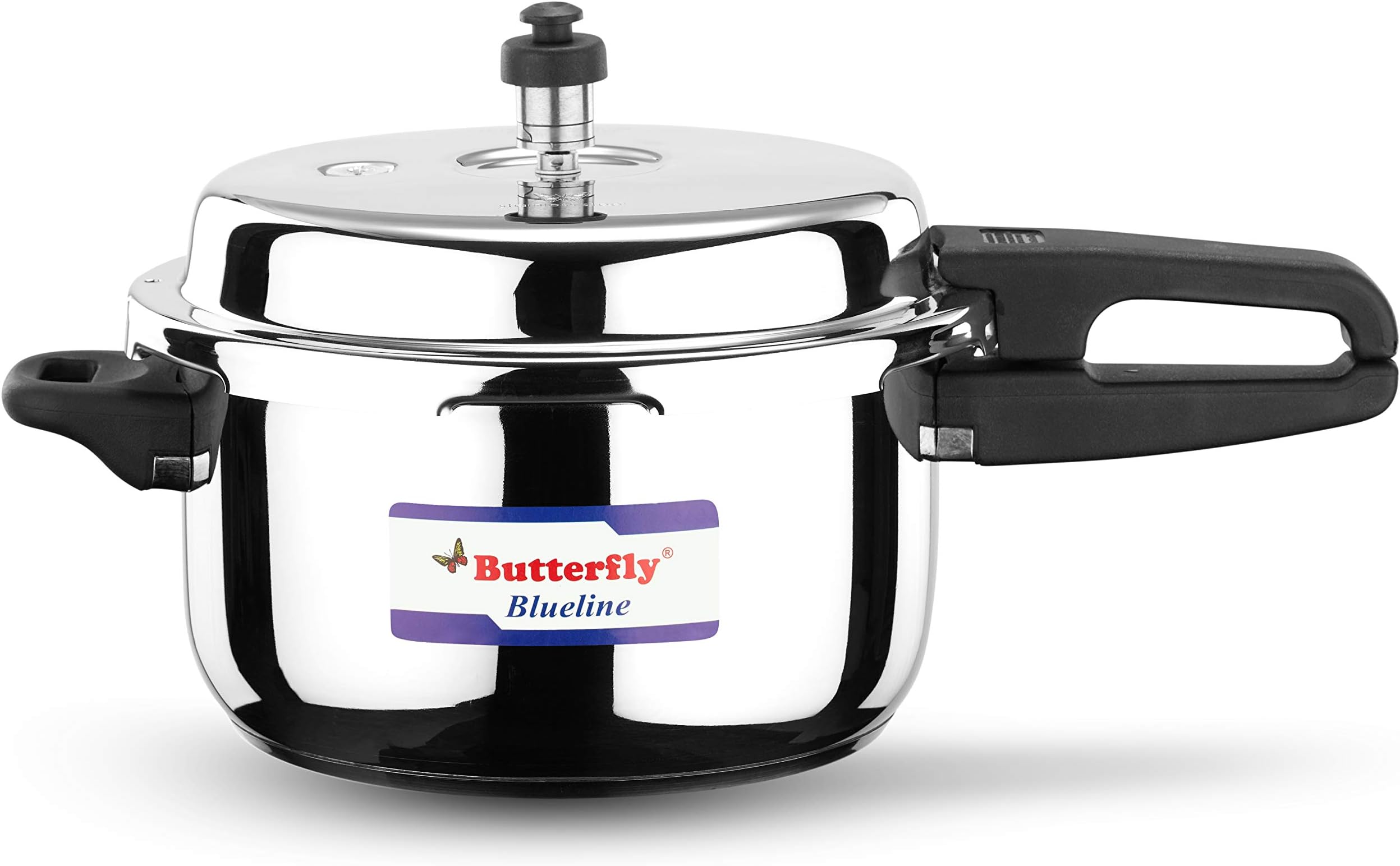 Buy Butterfly Curve Stainless Steel Outer Lid Pressure Cooker, 5.5 ...
