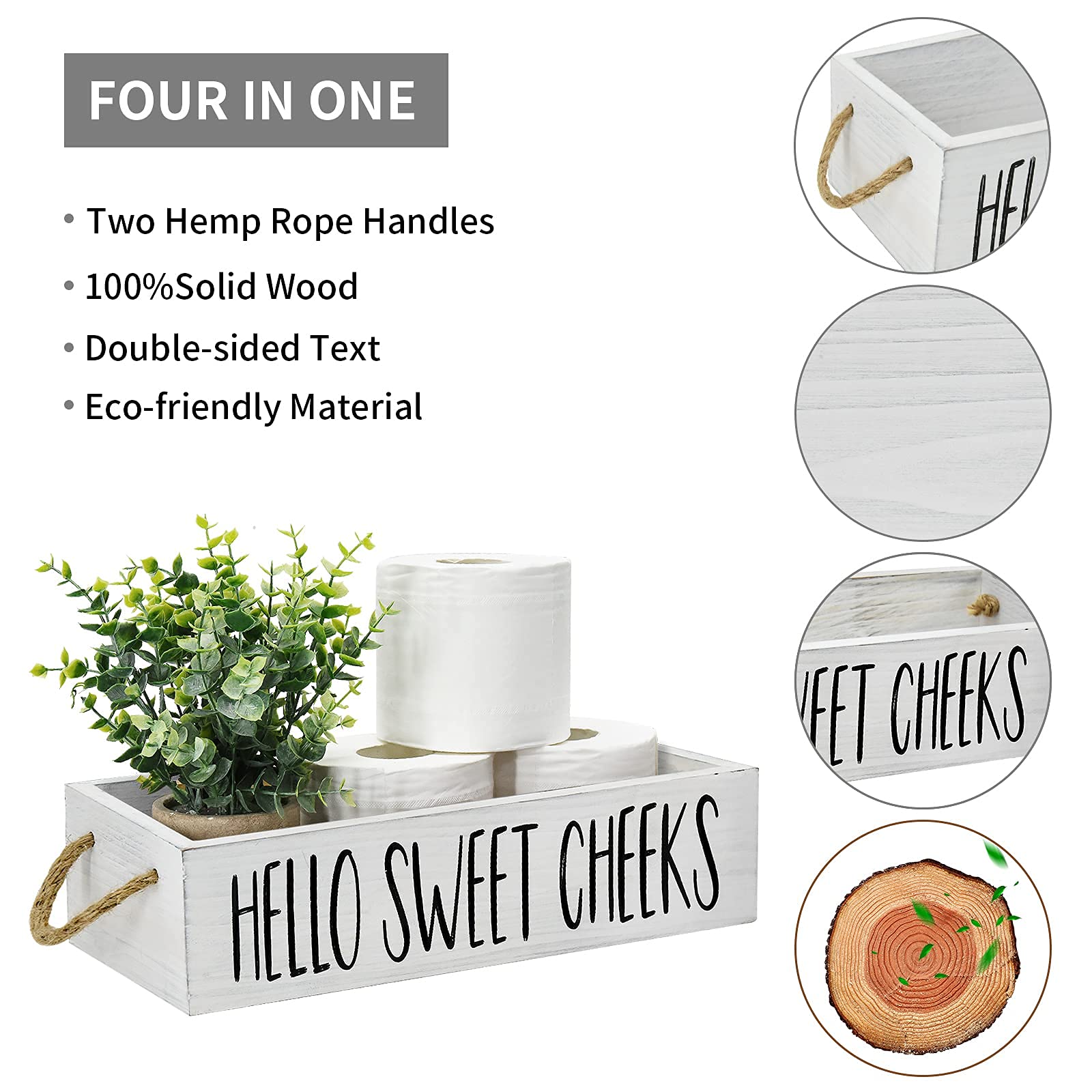 Snapklik.com : Bathroom Decor Box 2 Sides Funny Toilet Paper Holder ...