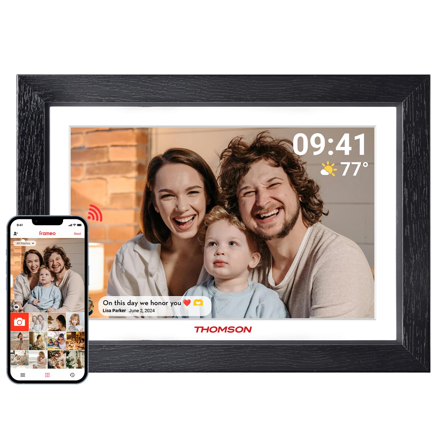 THOMSON 10,1 Pollici Cornice Digitale - Cornice Digitale Foto WiFi ...