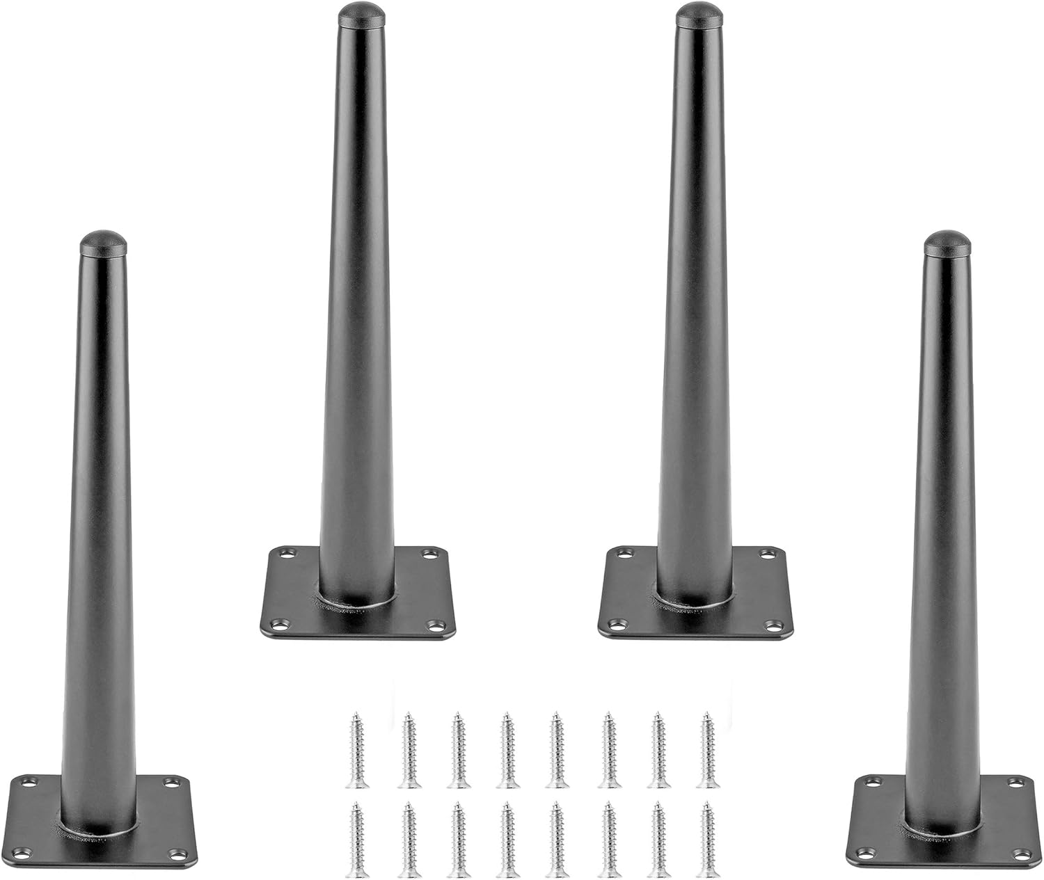 Amazon.com: Seimneire 4pcs 10 Inch Furniture Legs, Straight Conical ...