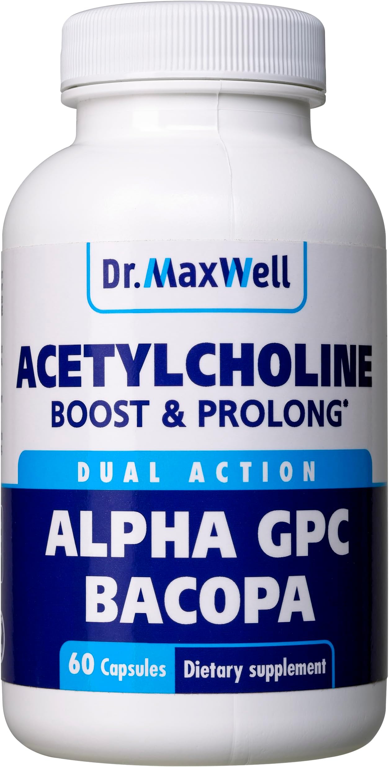 Amazon.com: Dr. Maxwell Acetylcholine, Alpha GPC Choline 600mg + Bacopa ...