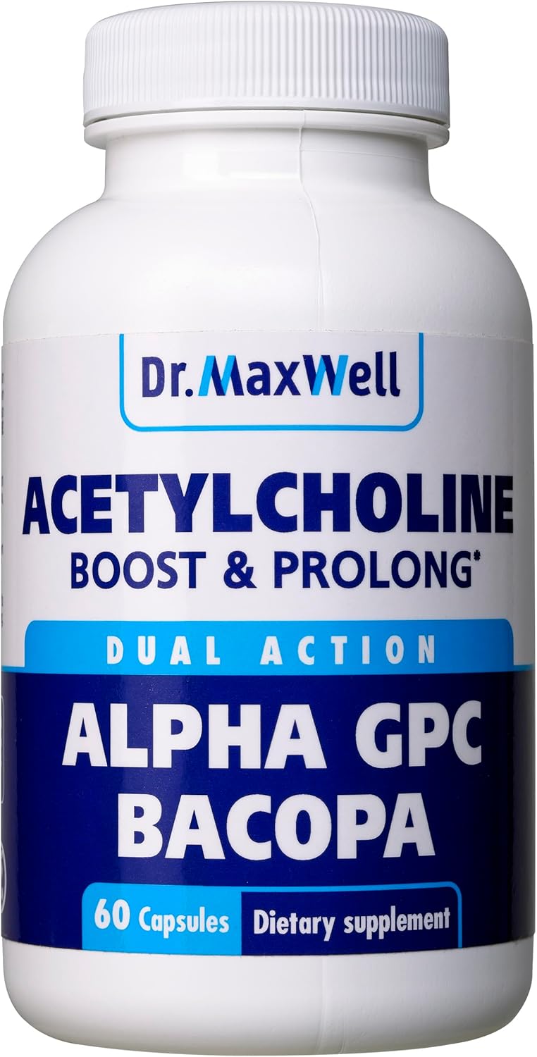 Amazon.com: Dr. Maxwell Acetylcholine, Alpha GPC Choline 600mg + Bacopa ...