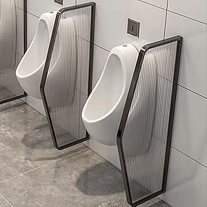 Amazon.com: Urinal Screen Toilet Partition Wall-Mounted Urinal Privacy Screen Modern Toilet ...