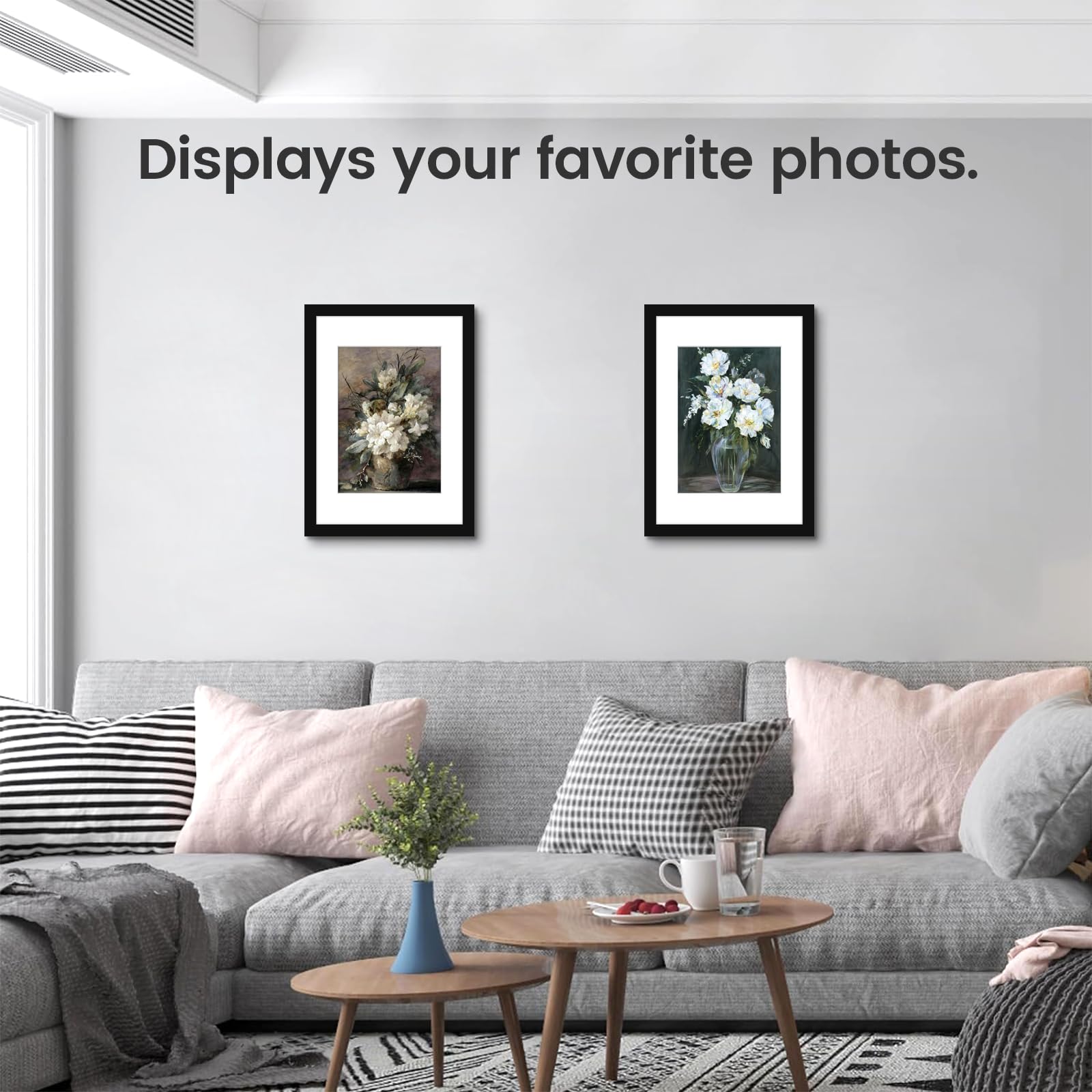 HoziRes A3 Picture Frame Black, Wooden Picture Frames A3 Frame with A4 ...