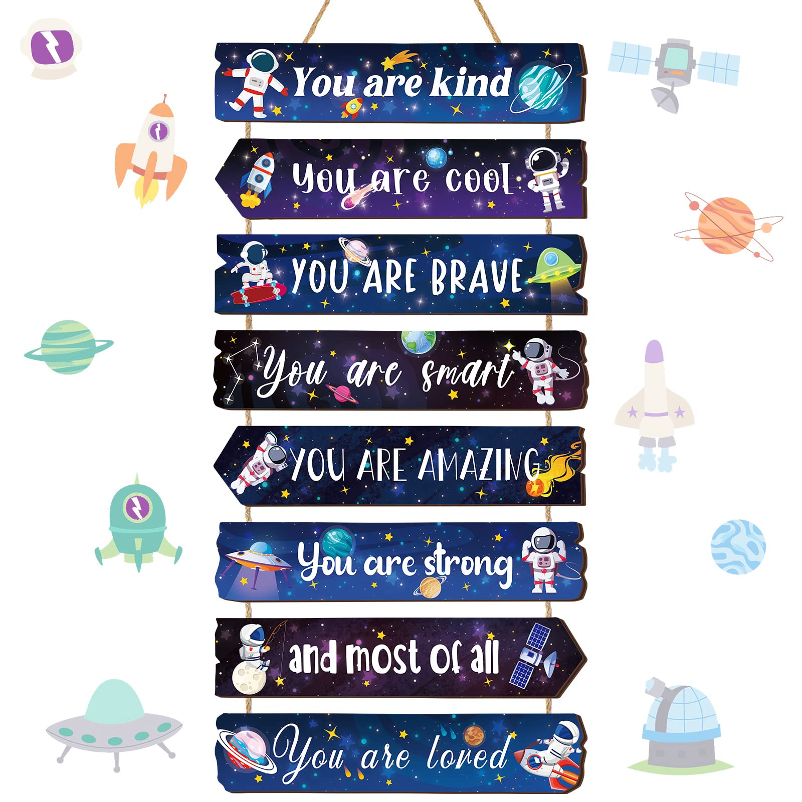 Amazon.com: Inspirational Girl Room Decor Aesthetic Art Wall Hanging ...