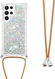 Amazon.com: Tncavo for Samsung Galaxy S22 Ultra Case for Woman, Moving Liquid Holographic ...