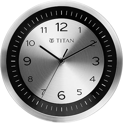Buy Ajanta Night Glow Radium Plastic Wall Clock (Black, 310x44x310mm ...