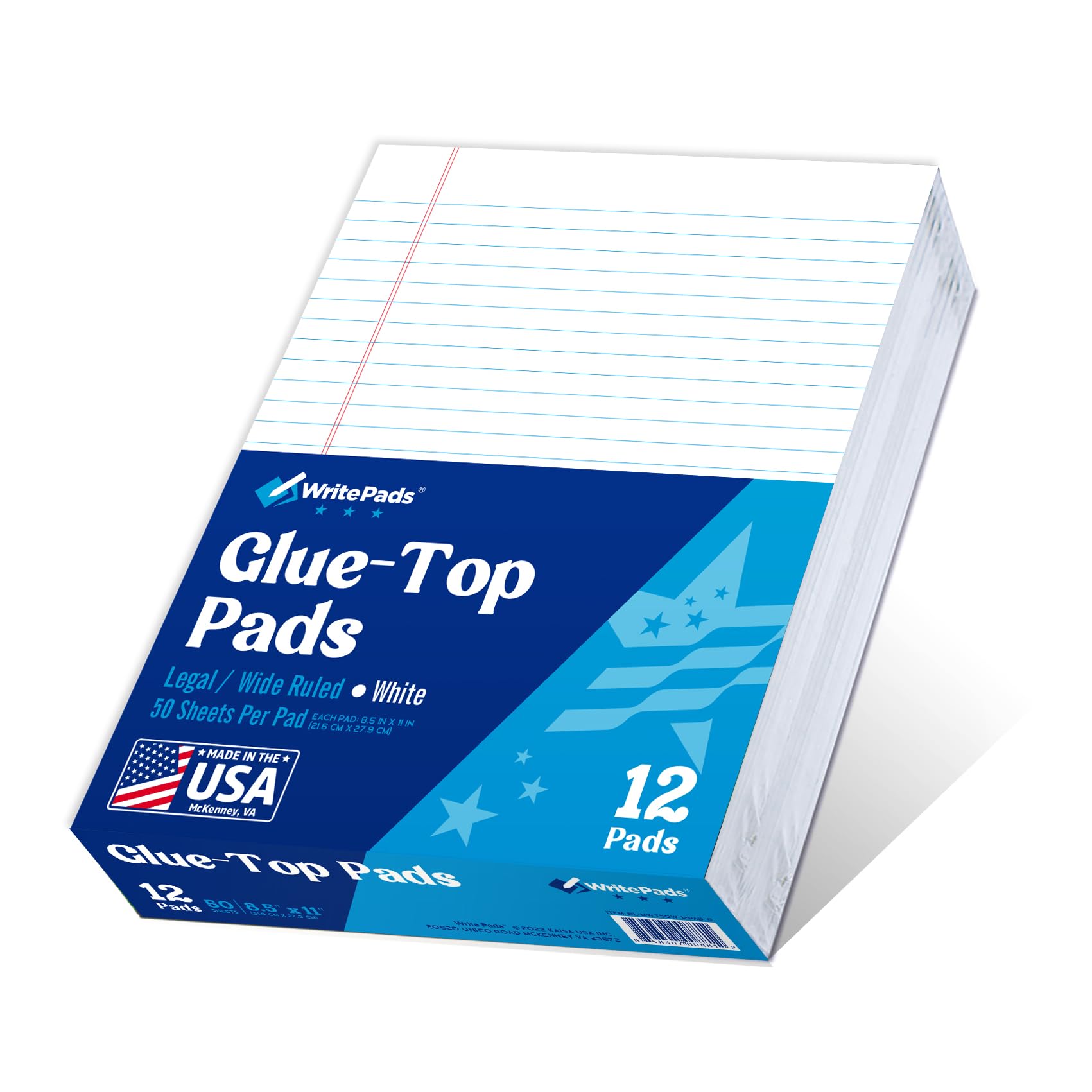 Amazon.com : WritePads legal pads 8.5 x 11 Note Pads, Glue top Writing ...
