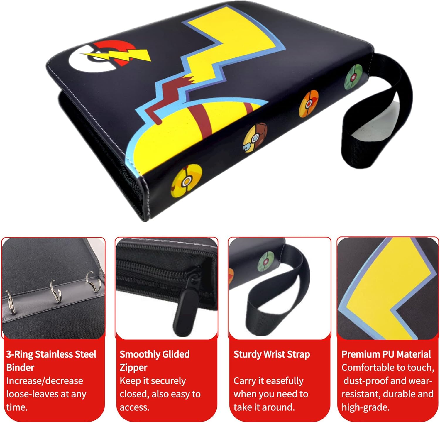 Chennyfun Card Folder Album, Trading Card Holder Collection Album ...