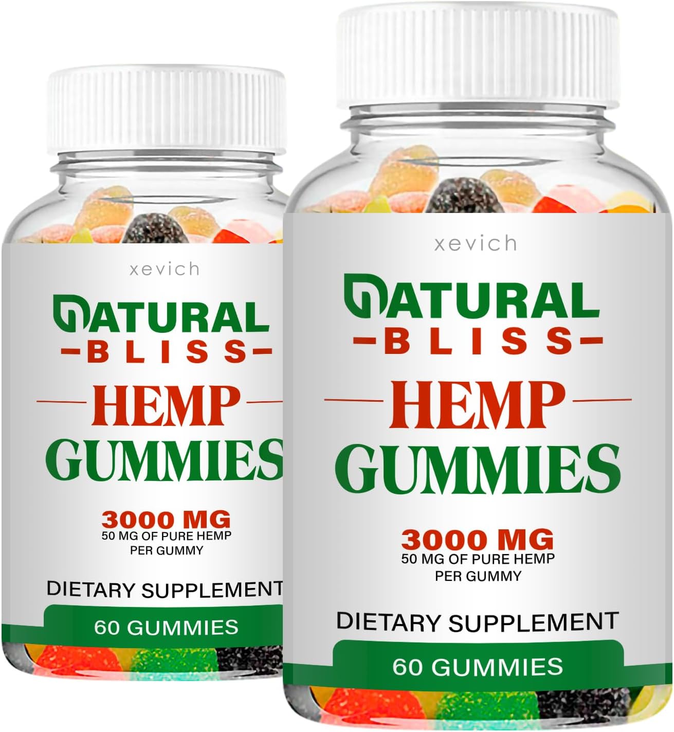 Amazon.com: Natural Bliss - Natural Bliss Hemp Gummies (2 Pack, 120 Gummies) : Health & Household