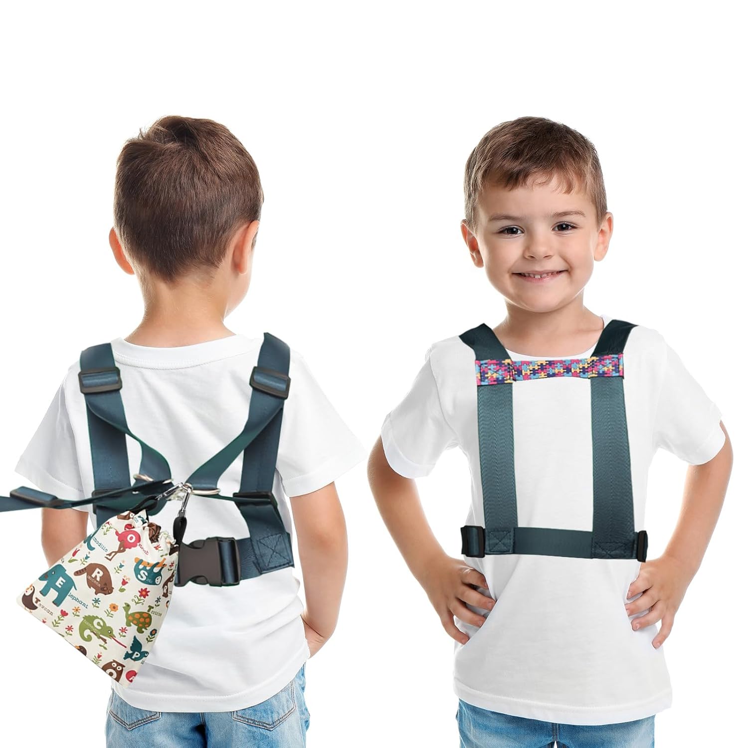 Amazon.com : Safety Harness with Leash for Autism, Adjustable Walking ...