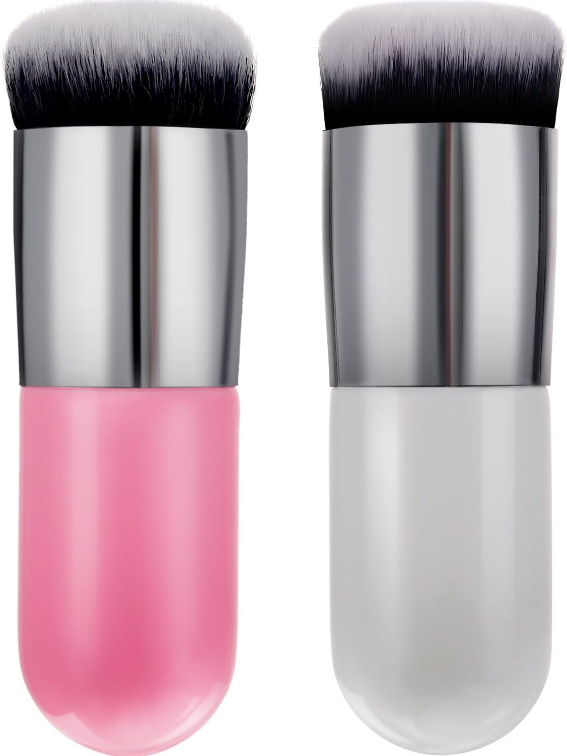 Amazon.com: 2 Pieces Foundation Brush Chubby Makeup Brush Kabuki Makeup ...