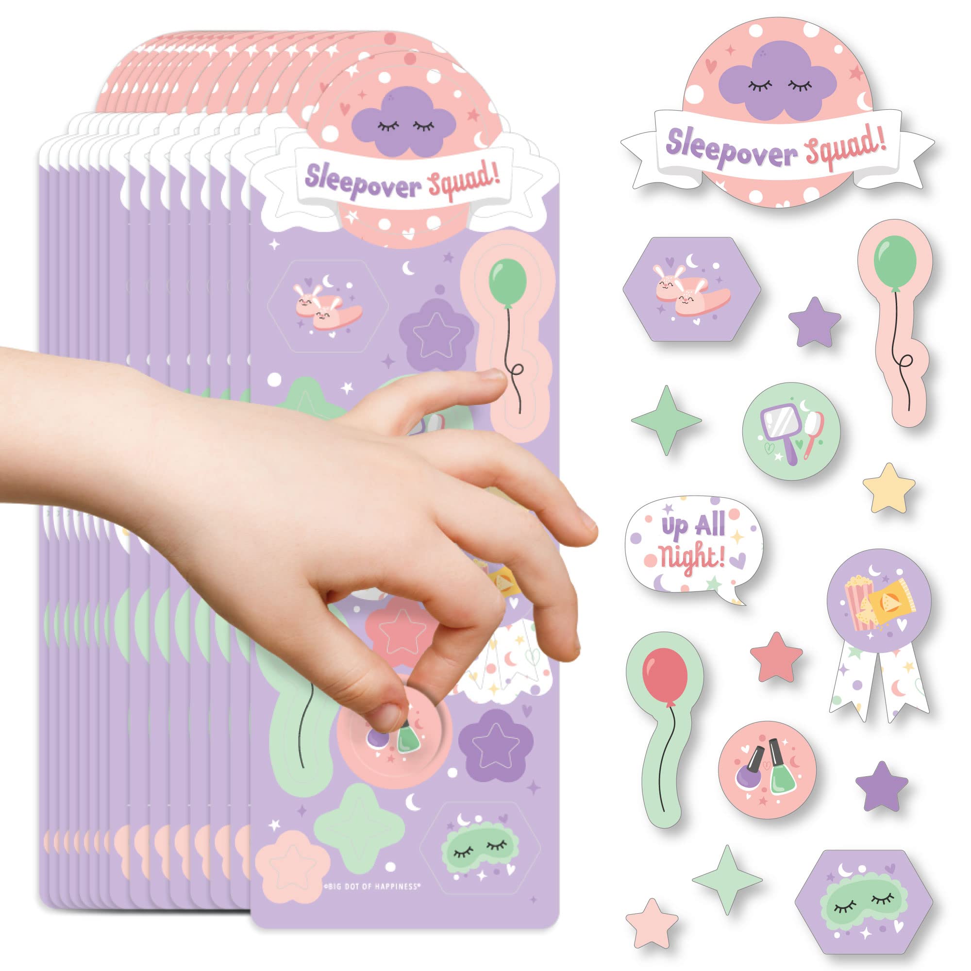 Amazon.com: Big Dot of Happiness Pajama Slumber Party - Girls Sleepover ...