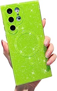 Amazon.com: MINSCOSE for Samsung Galaxy S25 Ultra Magnetic Neon Phone Case[Compatible with ...