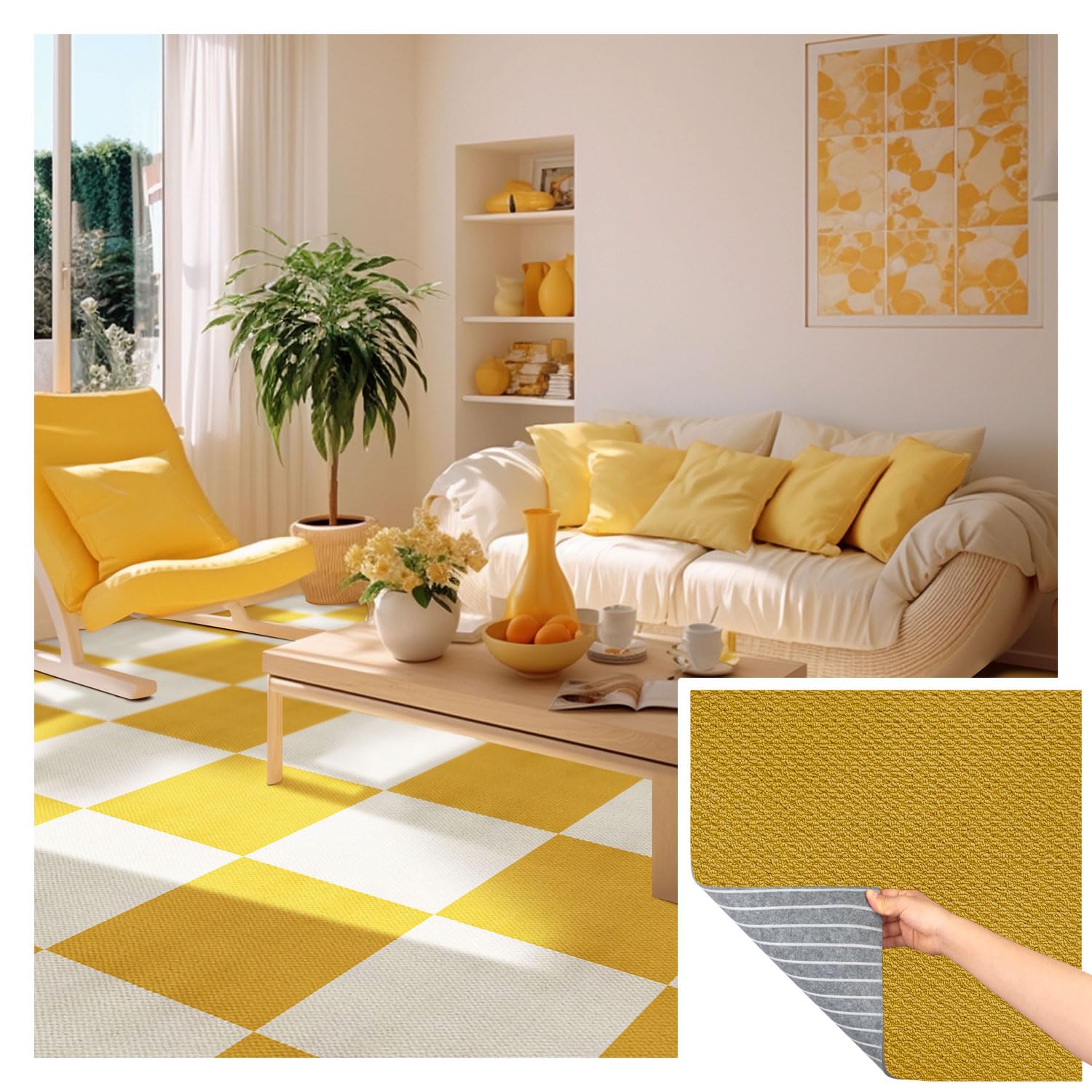 Yellow Carpet Tiles Kitchen Floor Ideas For Your Home | Carpet One