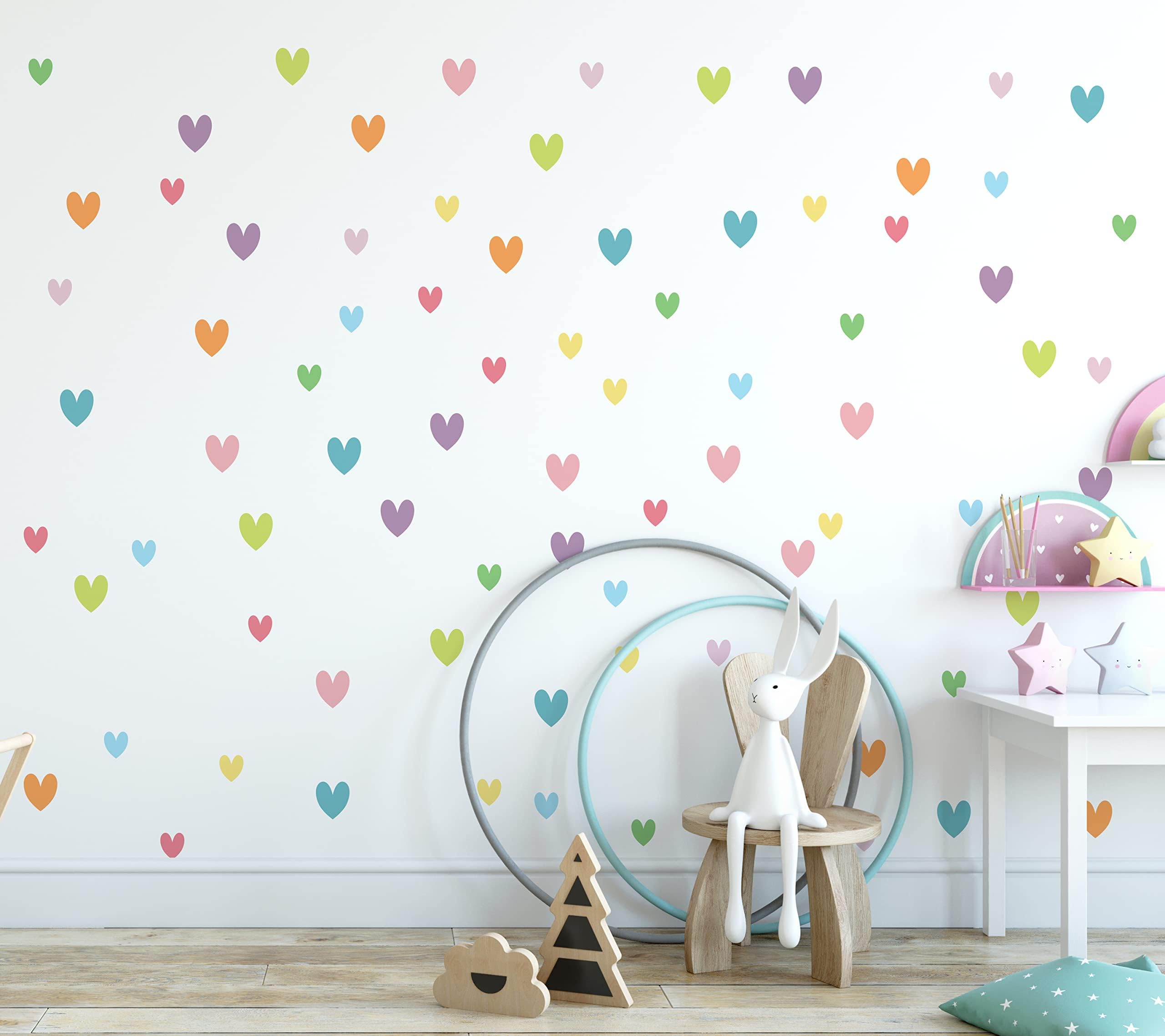 45 Red Love Hearts Wall Art Vinyl Stickers 30mm x 30mm : Amazon.co.uk ...