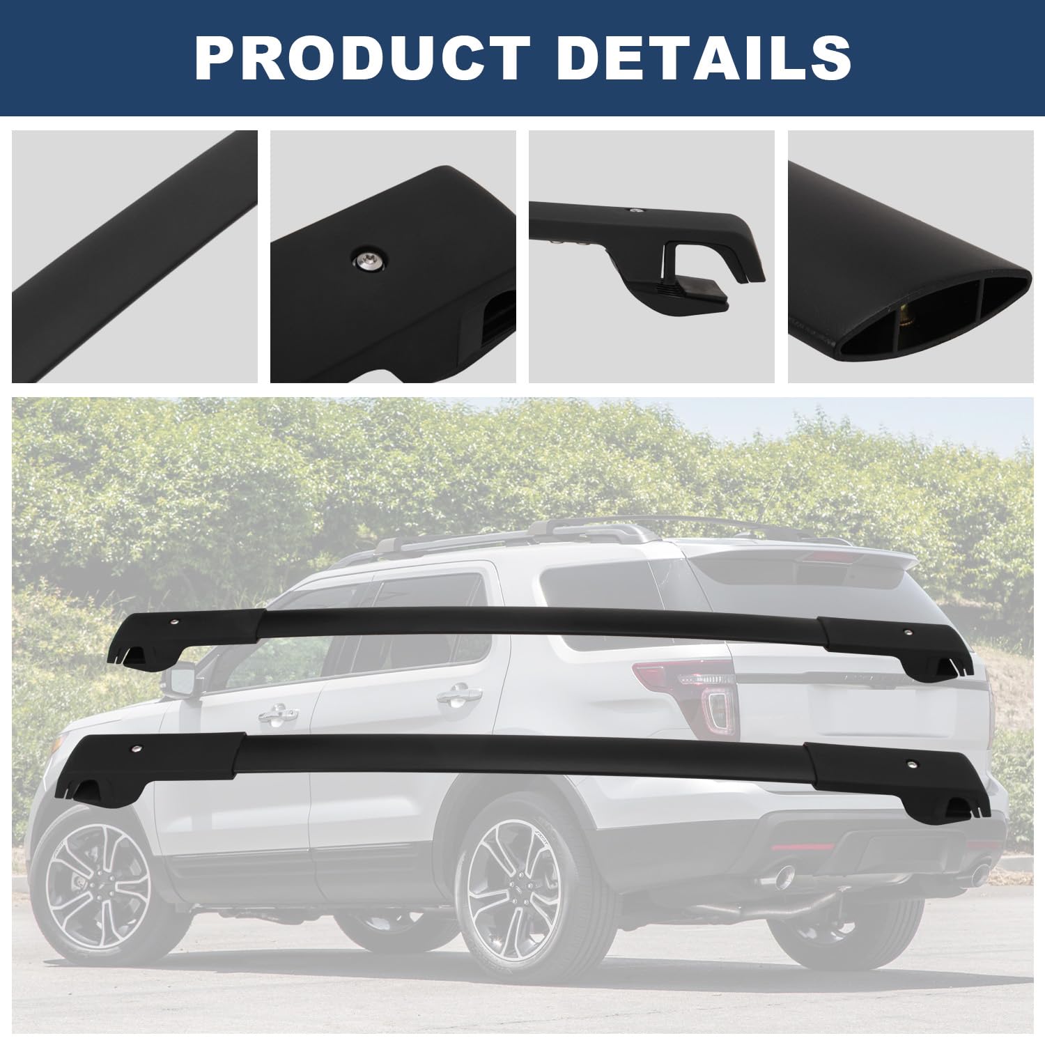 Snapklik.com : AUXPACBO Cross Bars Fits For Ford Explorer 2011 2012 ...