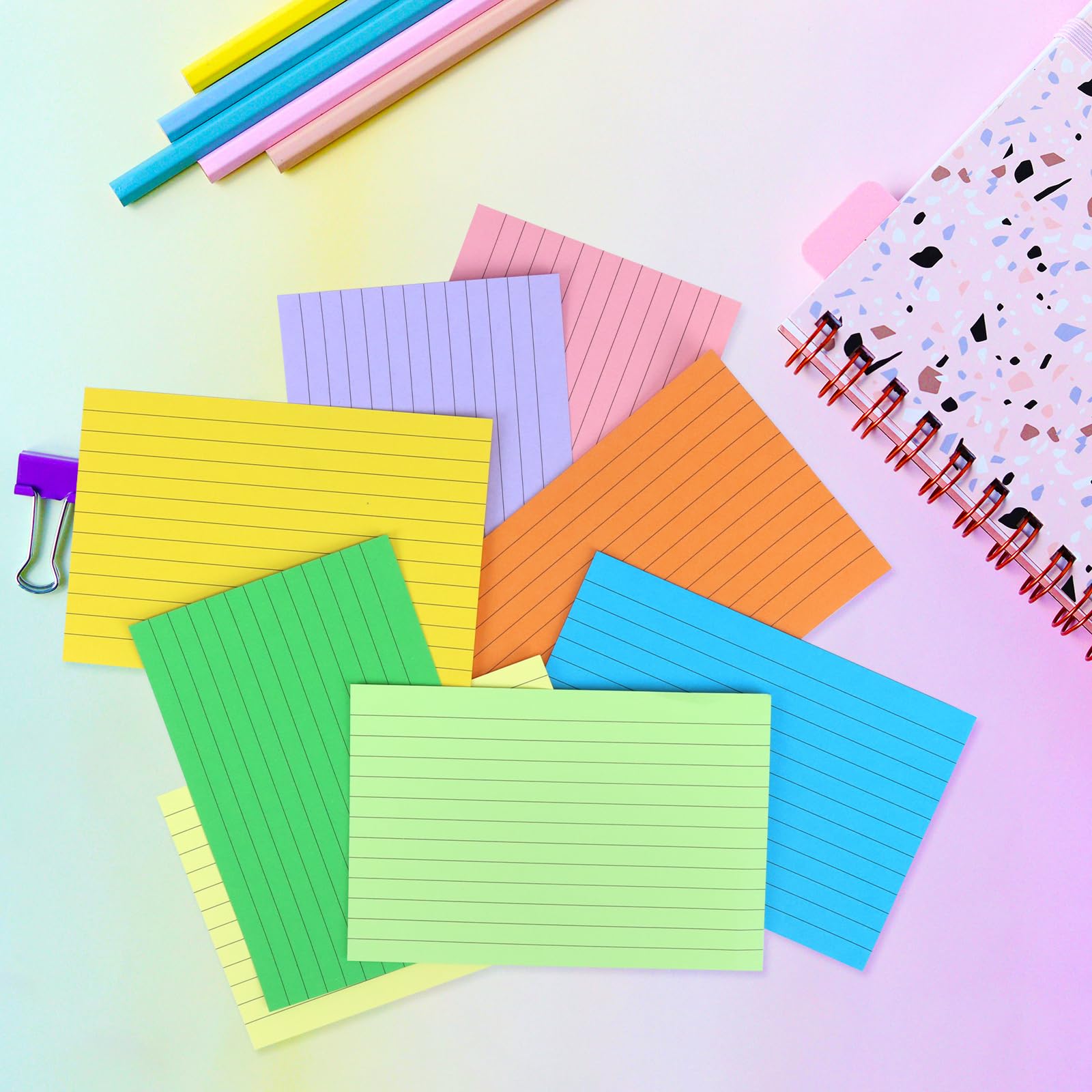 Snapklik.com : 160 PCS Index Card 4 X 6 Inches, Thick Paper Flash Cards ...