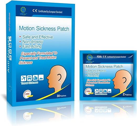 KONGDY 30 Counts Transdermal Motion Sickness Patch for Cruise/Dizziness ...