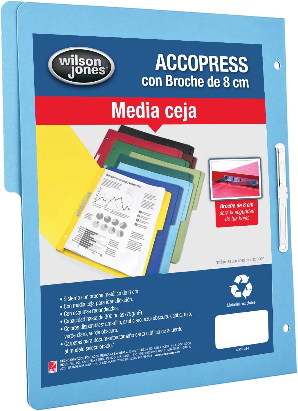 Baco | Carpeta Tamaño Carta con Broche de Palanca - Paquete con 10 ...